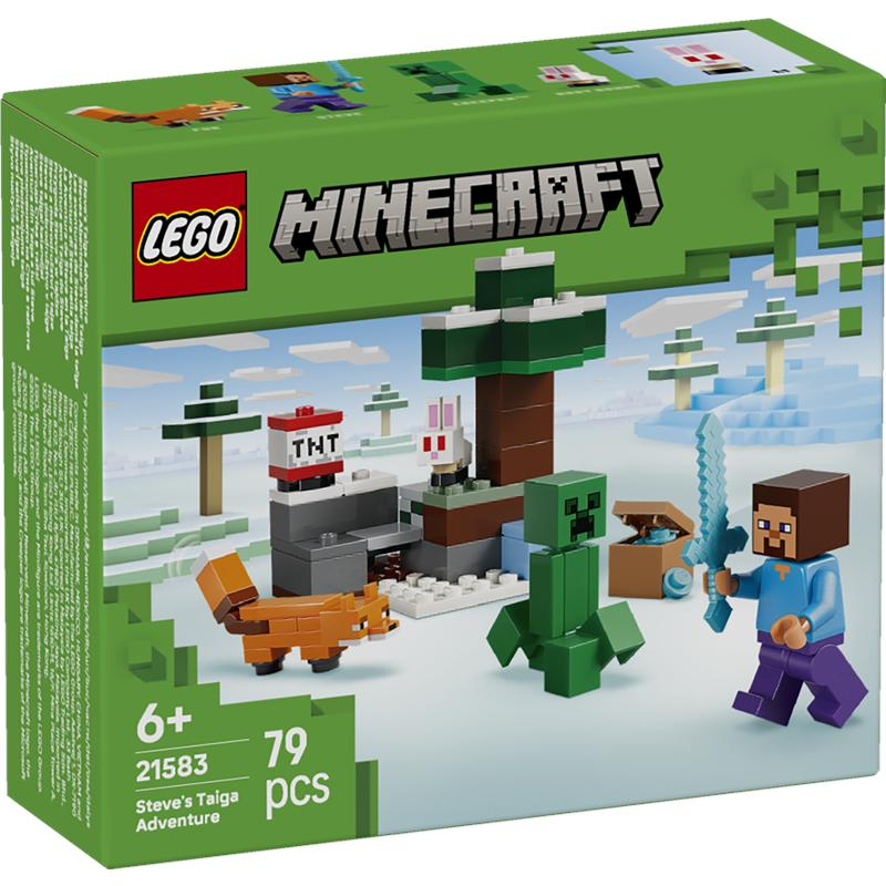 Lego Minecraft aventura de Steve en la taiga