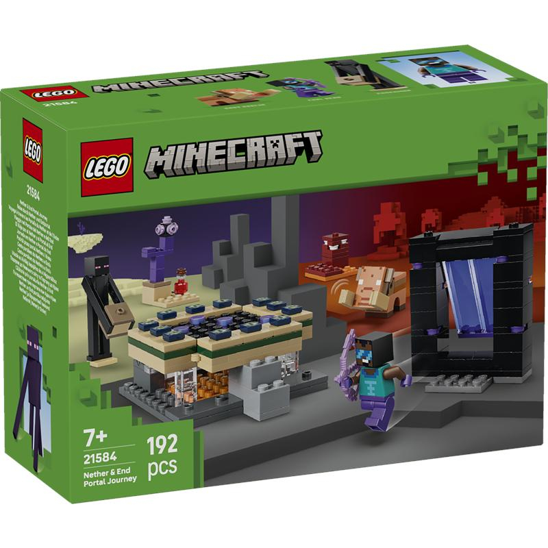 Lego Minecraft viaje por Nether y el Portal al End